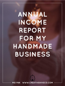 2014 Income Report for my Handmade Business