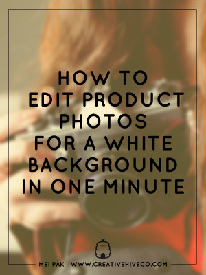 How to edit product photos for a white background