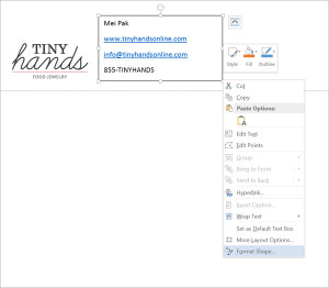 How to create a wholesale linesheet in Word or Pages